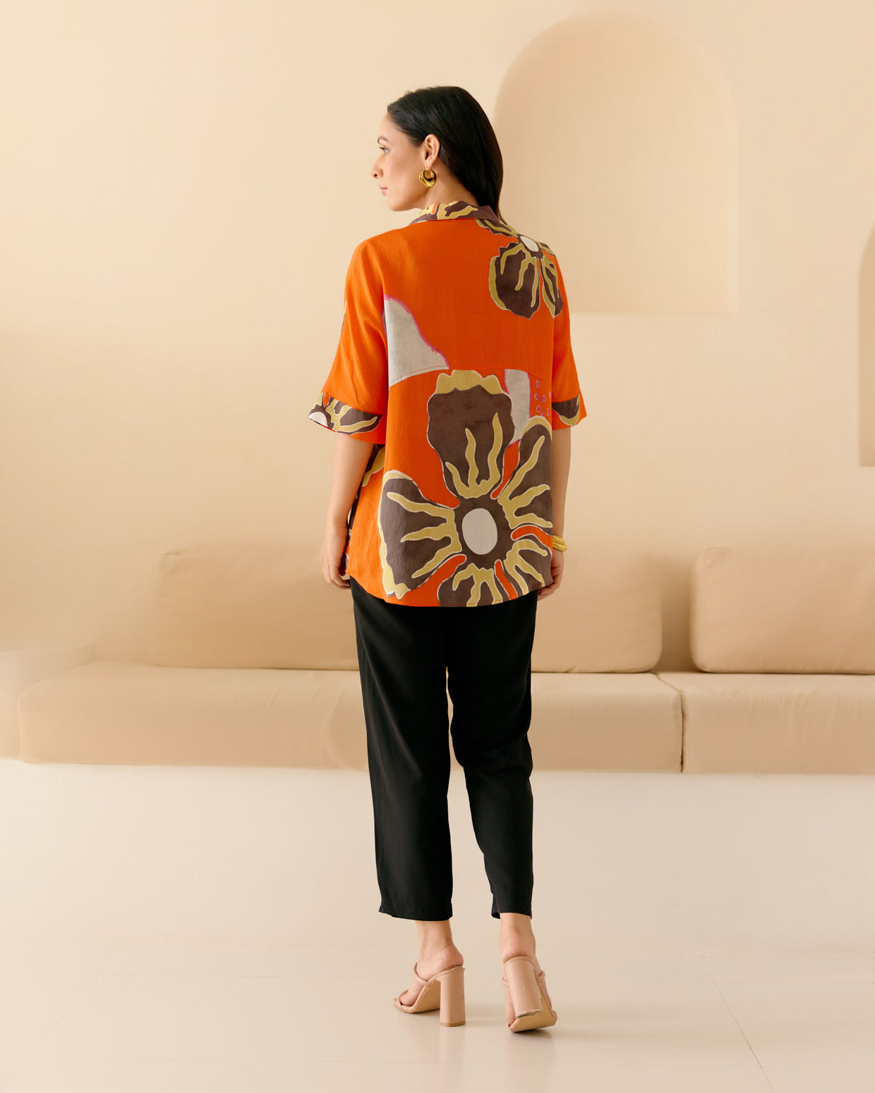 Buy Orange Maya Zoe Shirt Online - Chique