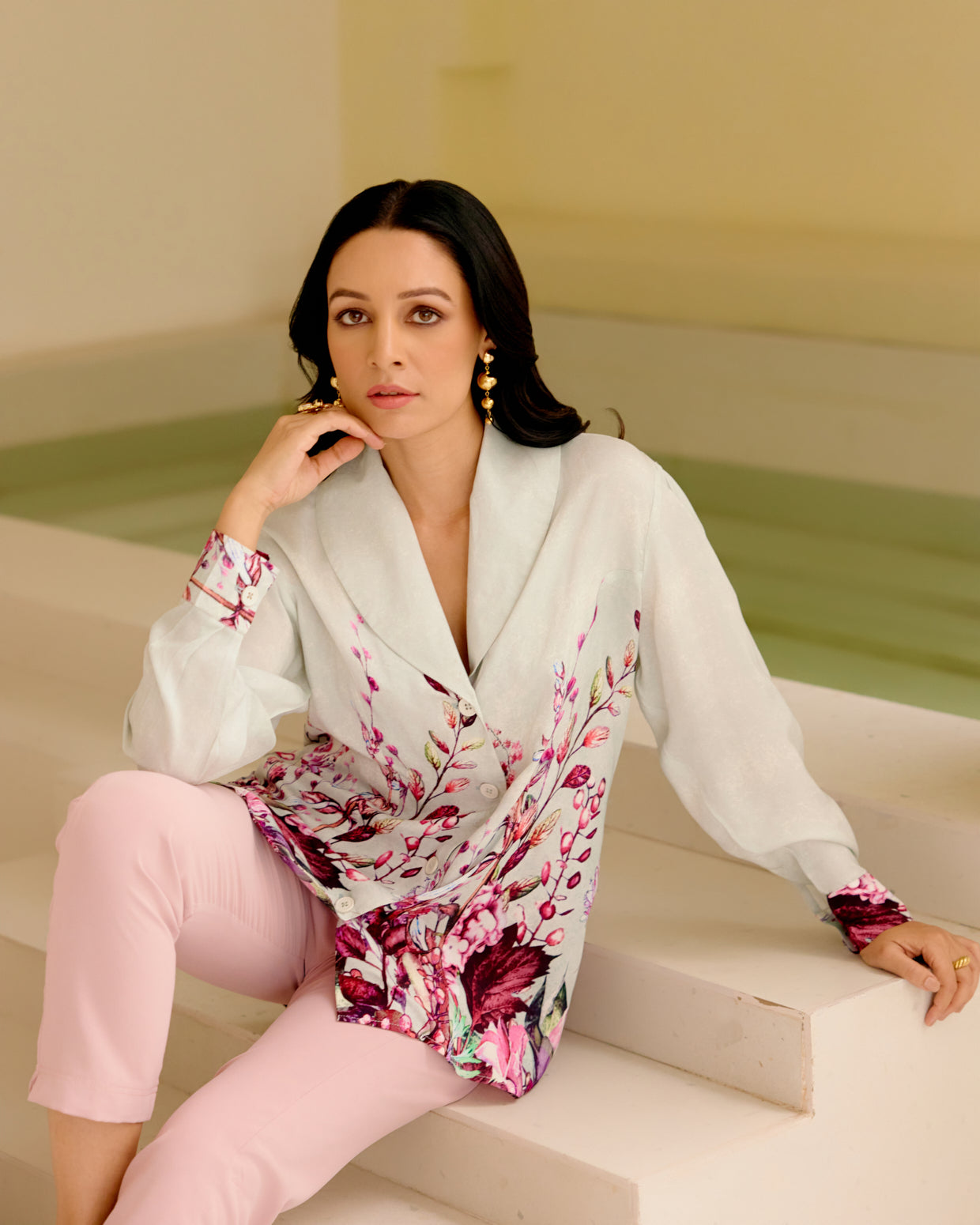 Buy Pink Quinn Zuri Shirt Online - Chique