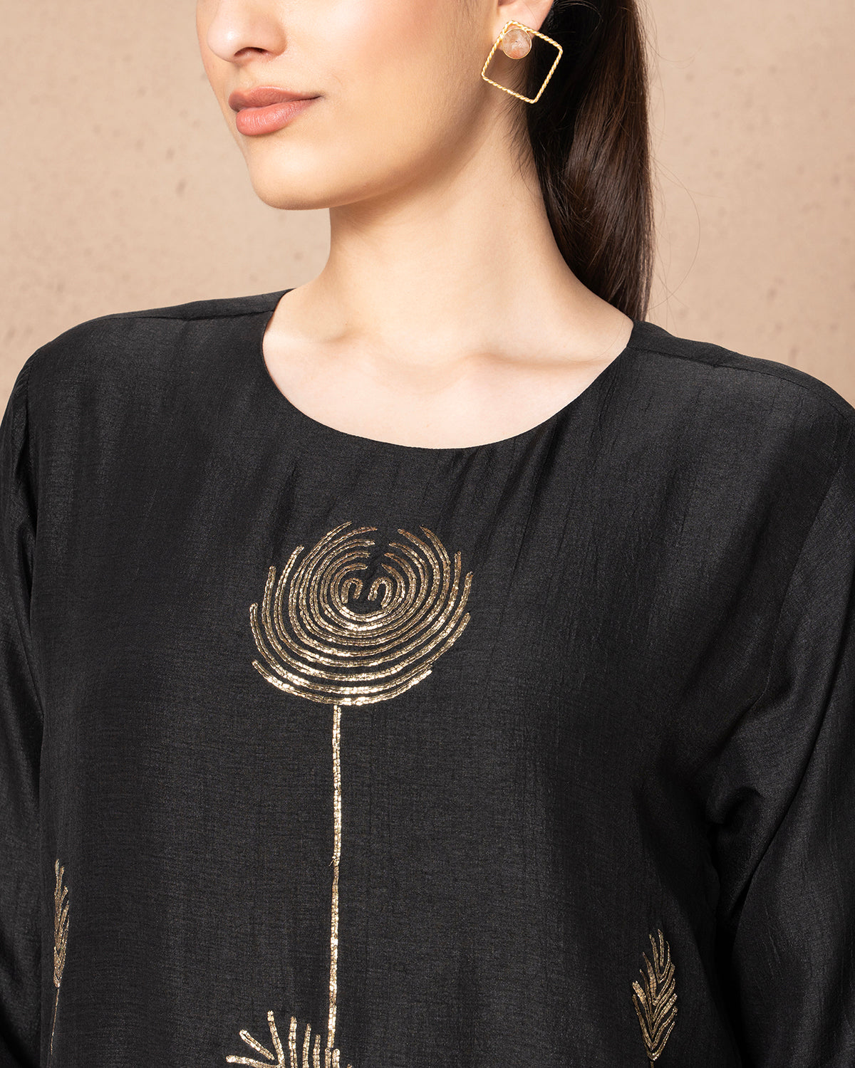 Buy BLACK CHAAND SHIRT Online - Chique