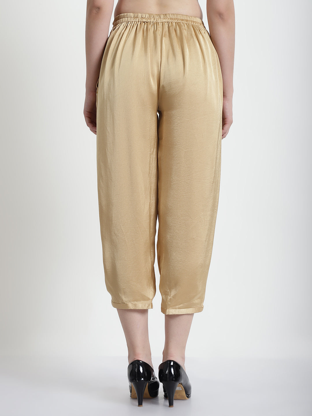 Buy Dark Gold Anklet Pant Online - Chique