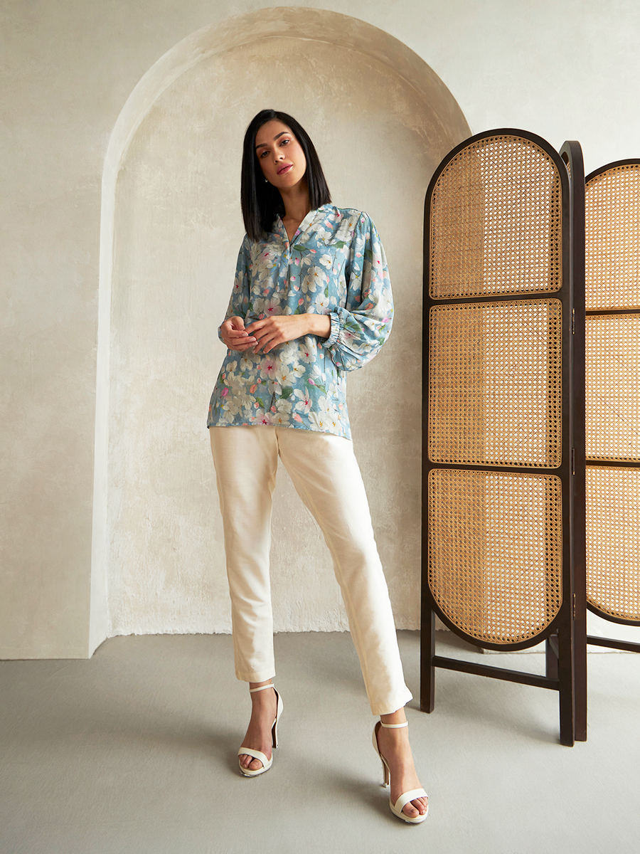 Buy Blue Winkle Indus Shirt Online - Chique