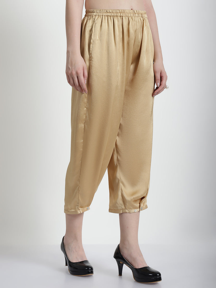 Buy Dark Gold Anklet Pant Online - Chique
