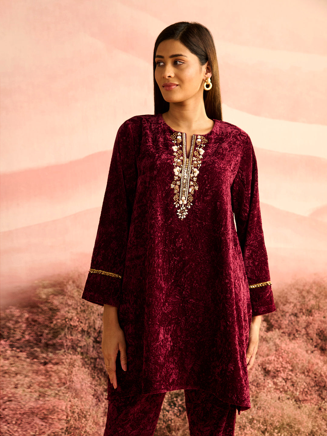 Buy Plum Radical Dress Online - Chique