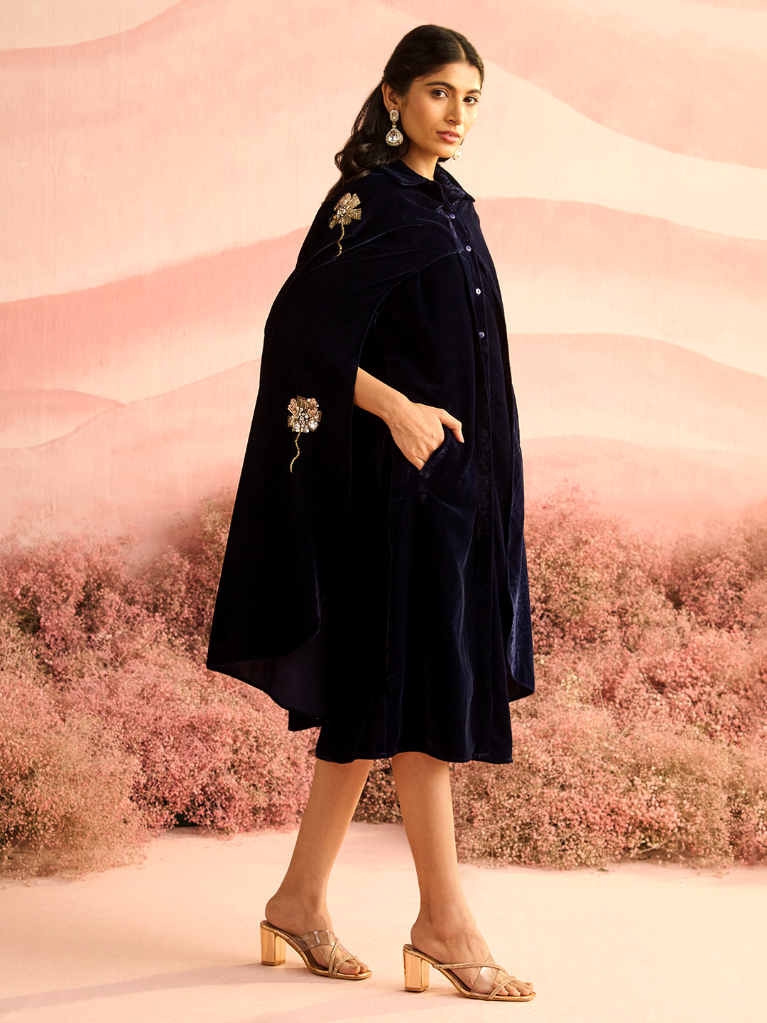 Buy Navy Ruler Dress Online - Chique