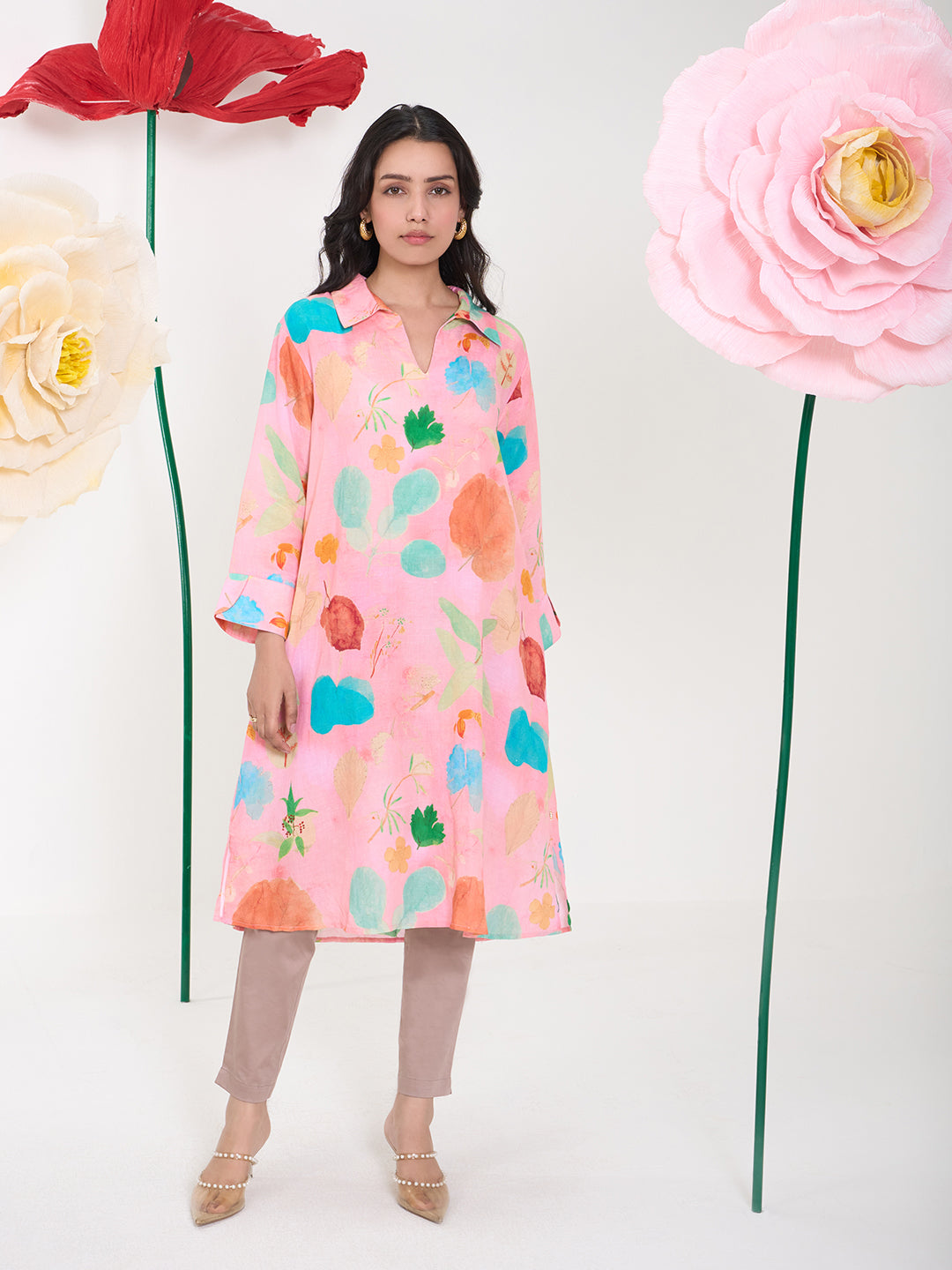 Buy Peach Olio Aaria Tunic Online - Chique