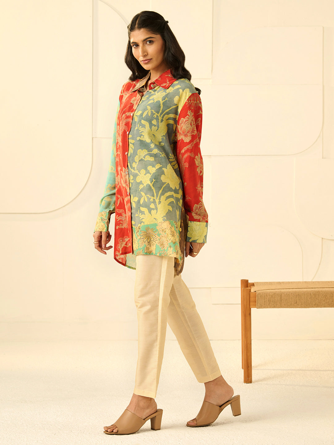 Buy Red Ved Ritual Shirt Online - Chique