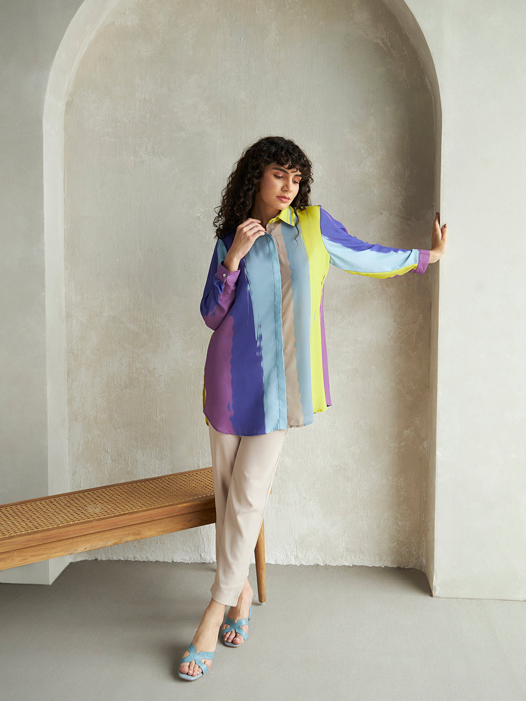 Buy Blue Brigade Crystalline Shirt Online - Chique