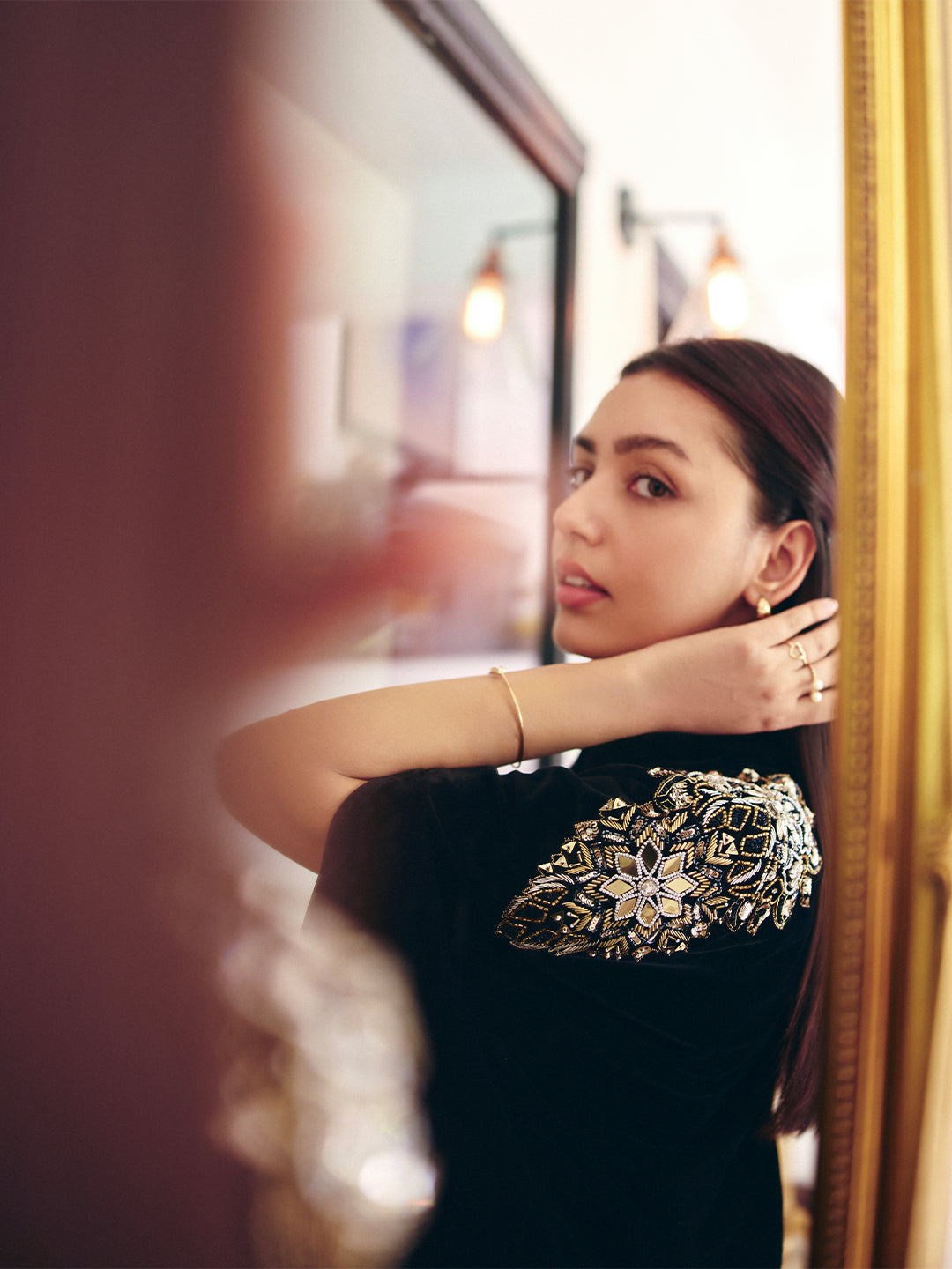 Buy Black Pixel Cape Online - Chique