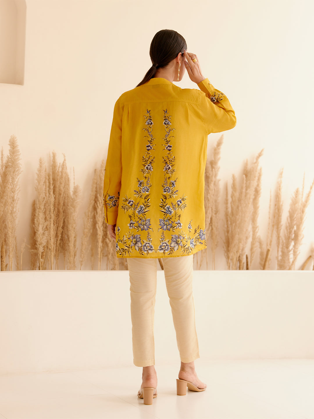 Buy Mantra Mustard Button Down Shirt Online - Chique