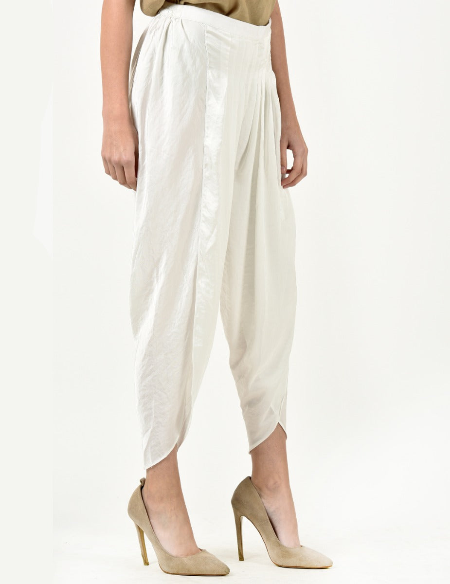 Buy White Tulip Pants Online - Chique